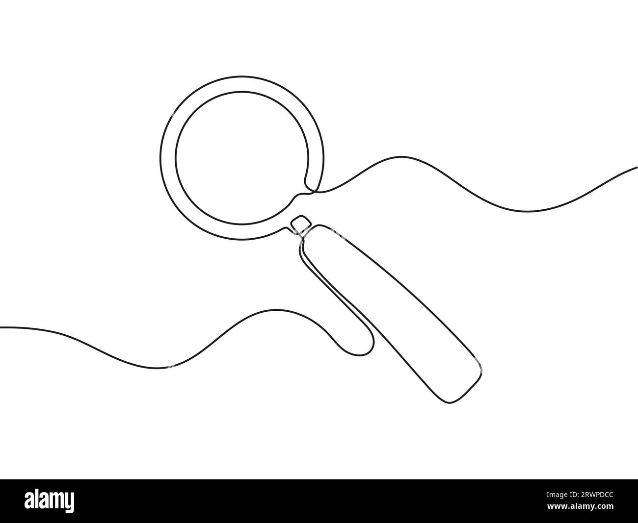 Magnifying glass in continuous hi-res stock photography and images - Alamy