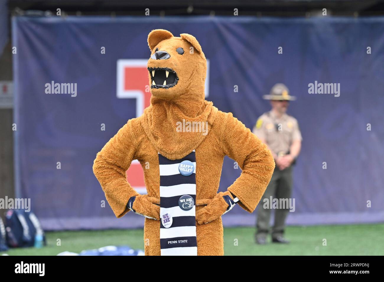 CHAMPAIGN, IL - SEPTEMBER 16: The Penn State mascot as seen during a ...