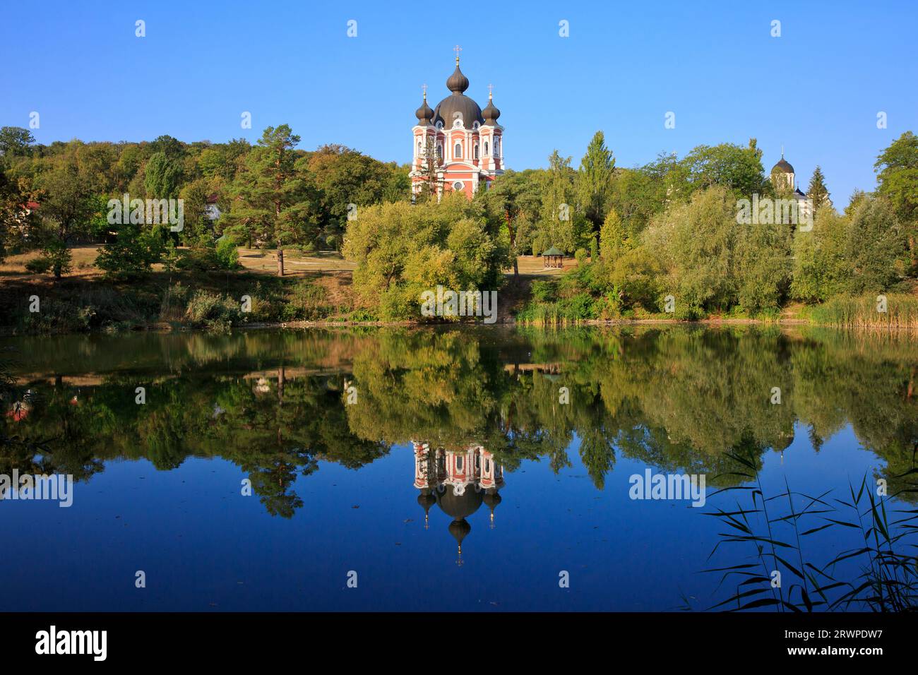 The Curchi Monastery (founded in 1773-1775) in Curchi (Vatici), Moldova ...
