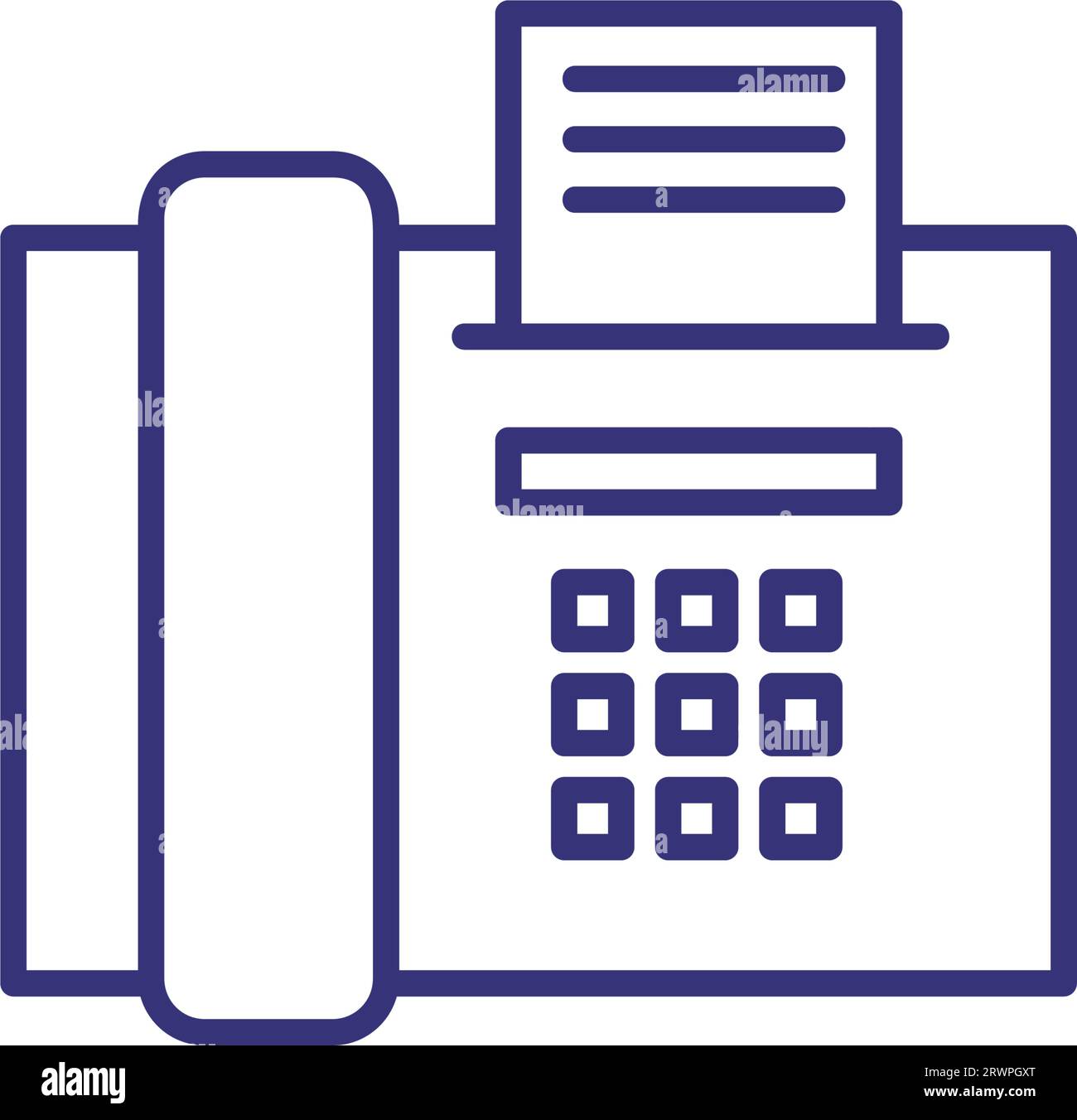 Retro fax machine hi-res stock photography and images - Alamy