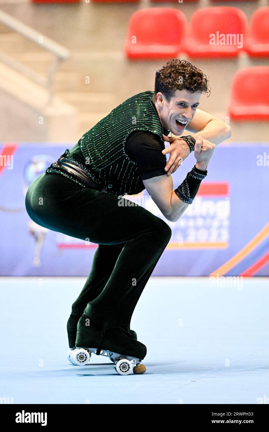 Pedro WALGODE (POR), during Senior Men Solo Dance, Style Dance, at the Artistic Skating World ...