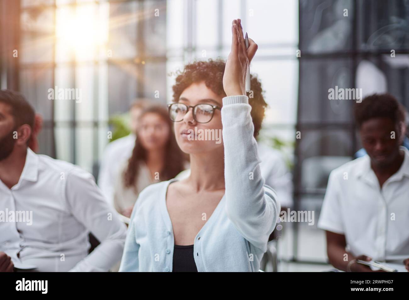 young business people at a job interview Stock Photo - Alamy