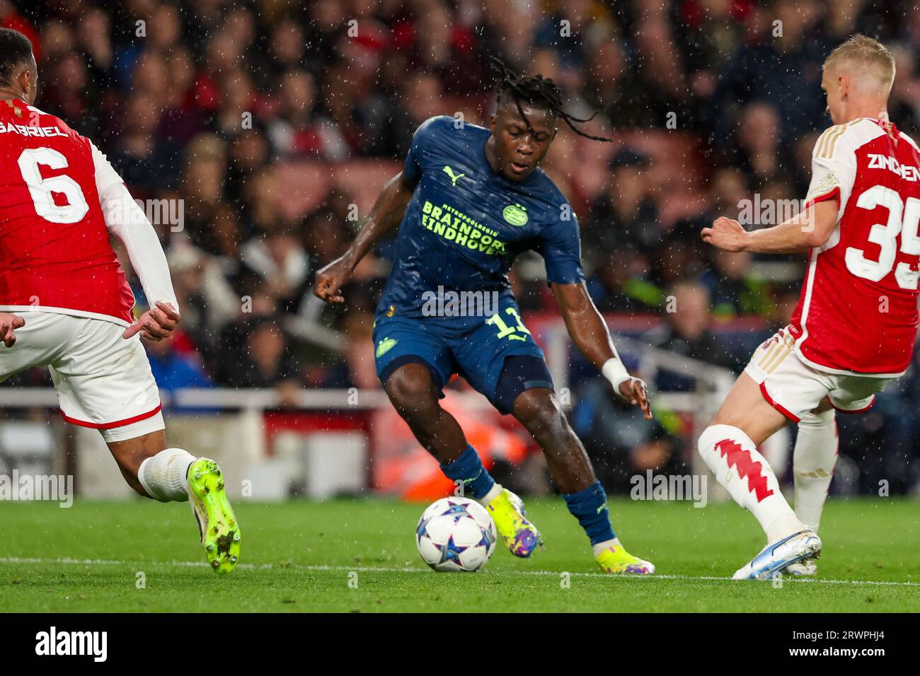 London, UK. 20th Sep, 2023. LONDON, UNITED KINGDOM - SEPTEMBER 20: Johan Bakayoko of PSV is ...