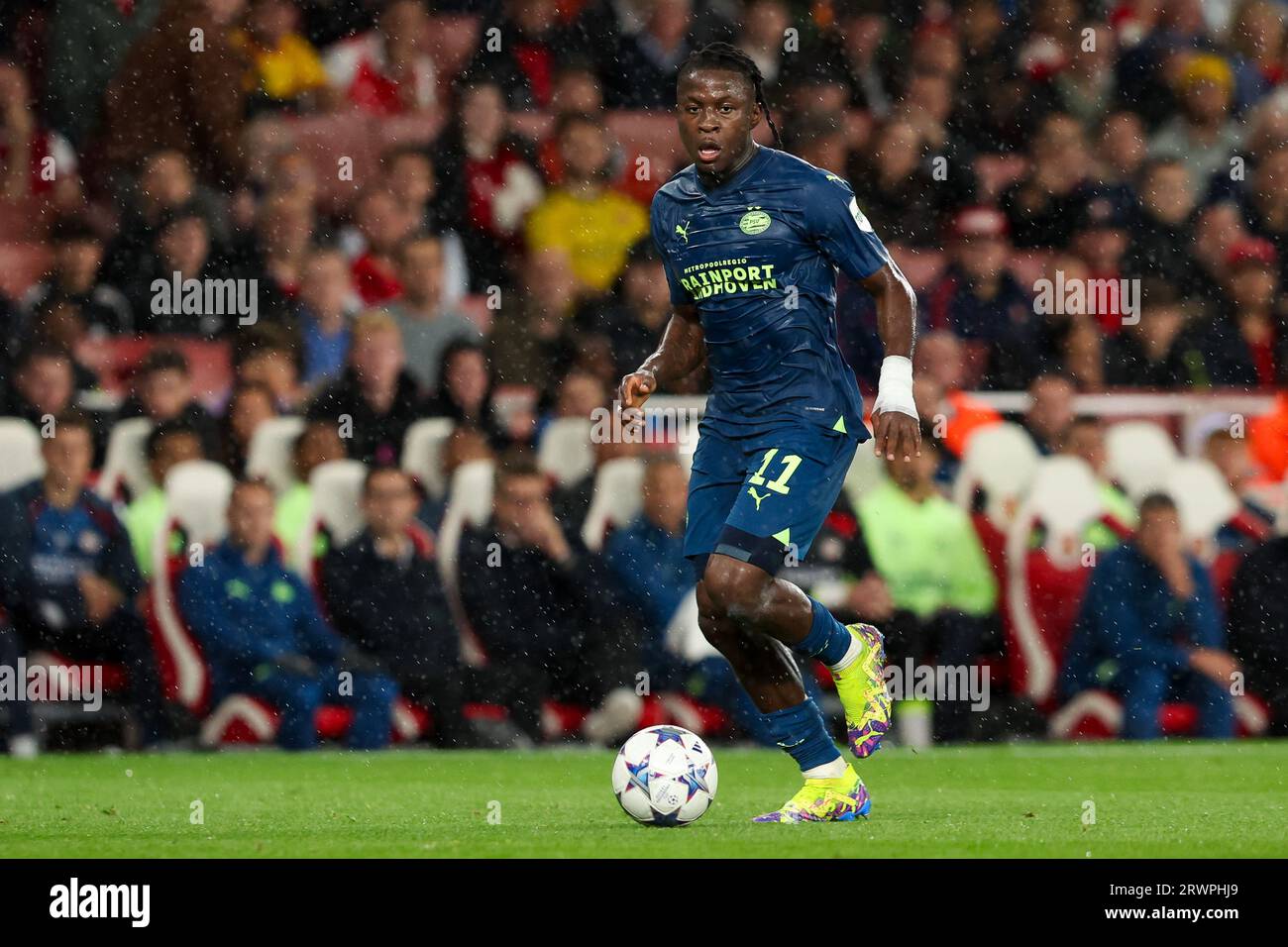 London, UK. 20th Sep, 2023. LONDON, UNITED KINGDOM - SEPTEMBER 20: Johan Bakayoko of PSV in ...