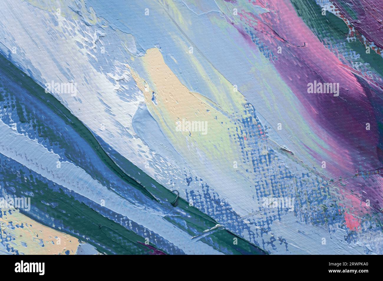 Closeup of abstract rough colorful art painting texture, with oil ...