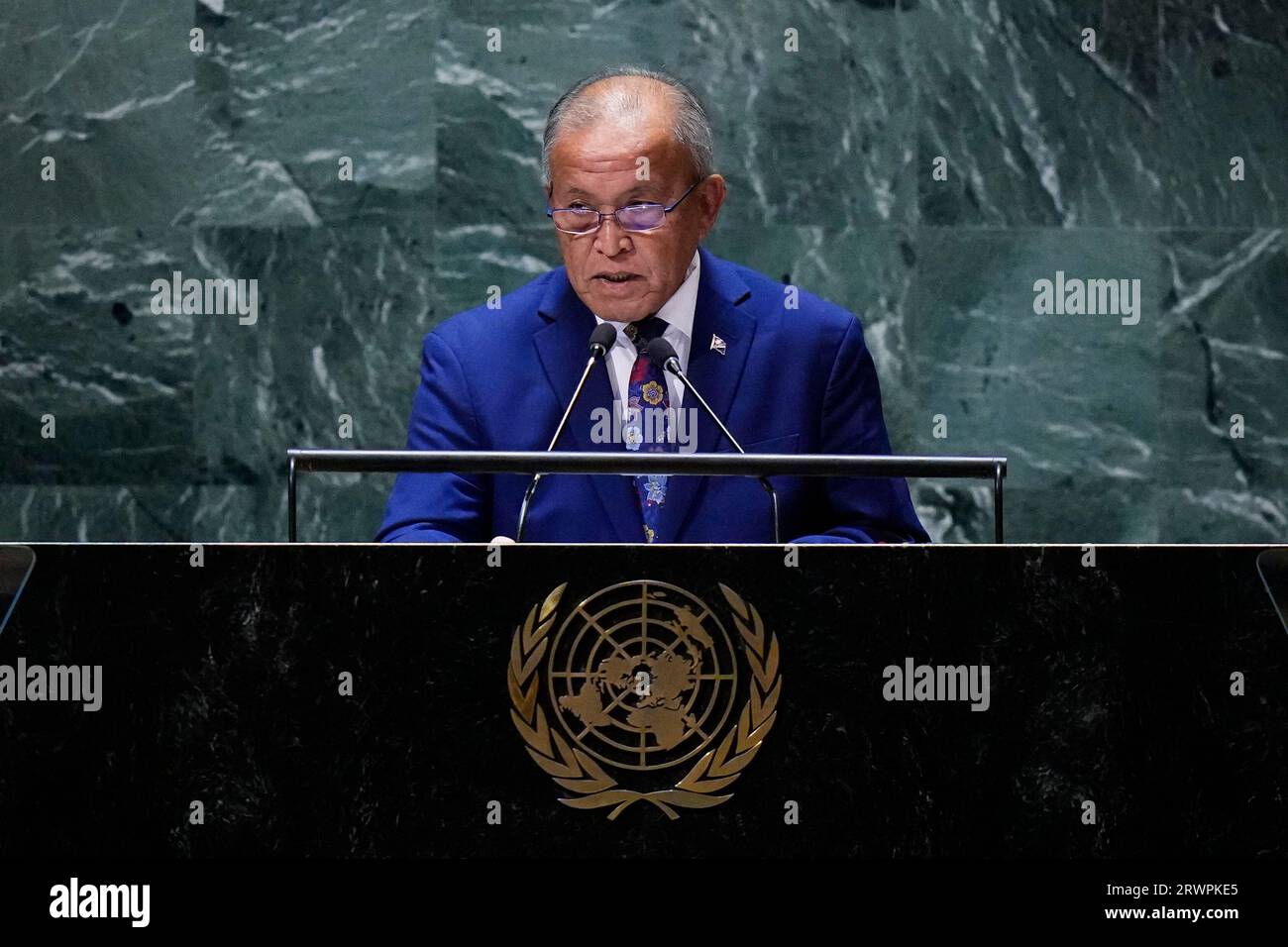 Marshall Islands President David Kabua addresses the 78th session of ...