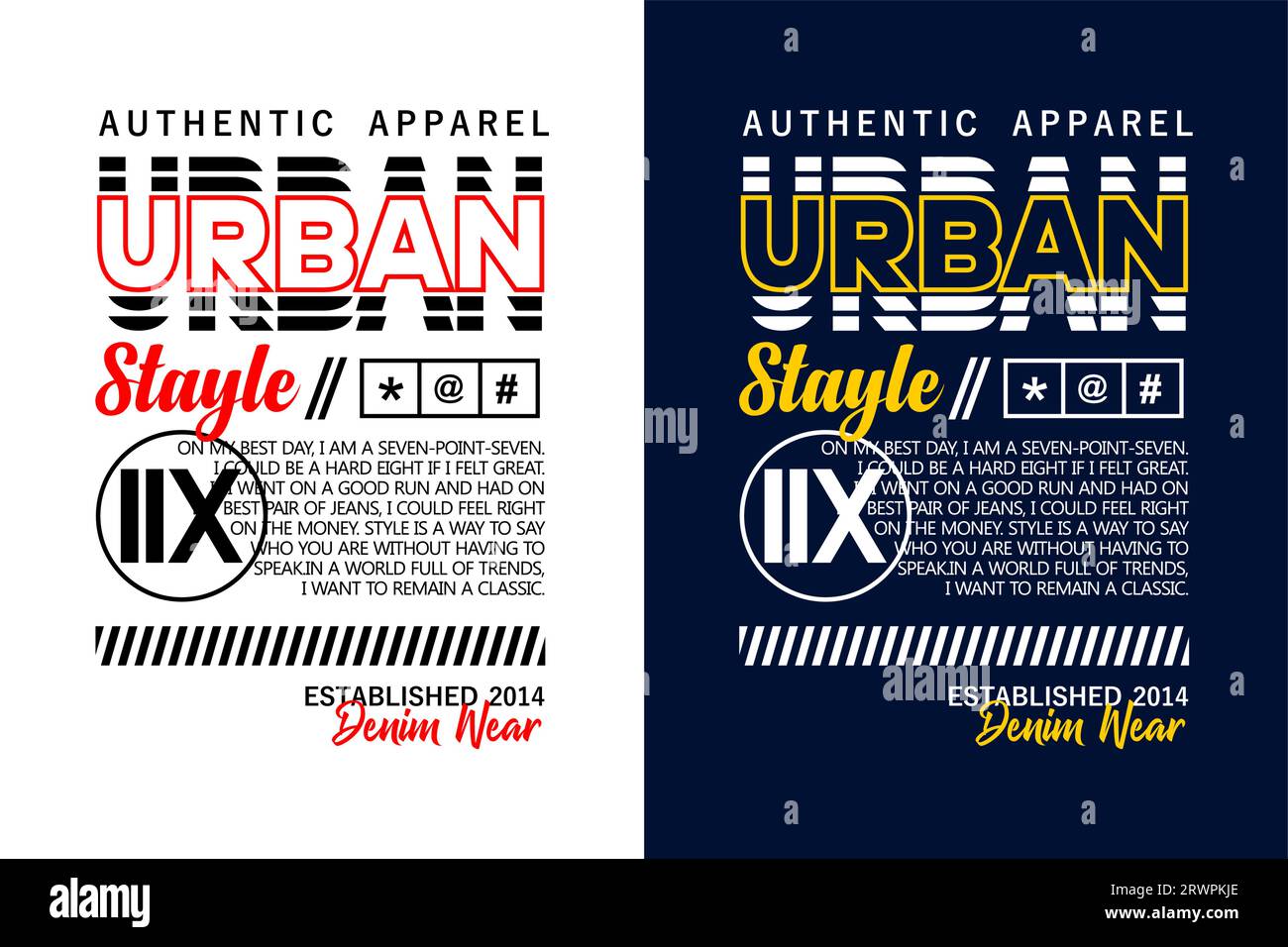 authentic apparel, urban style, for t-shirt, posters, labels, etc ...