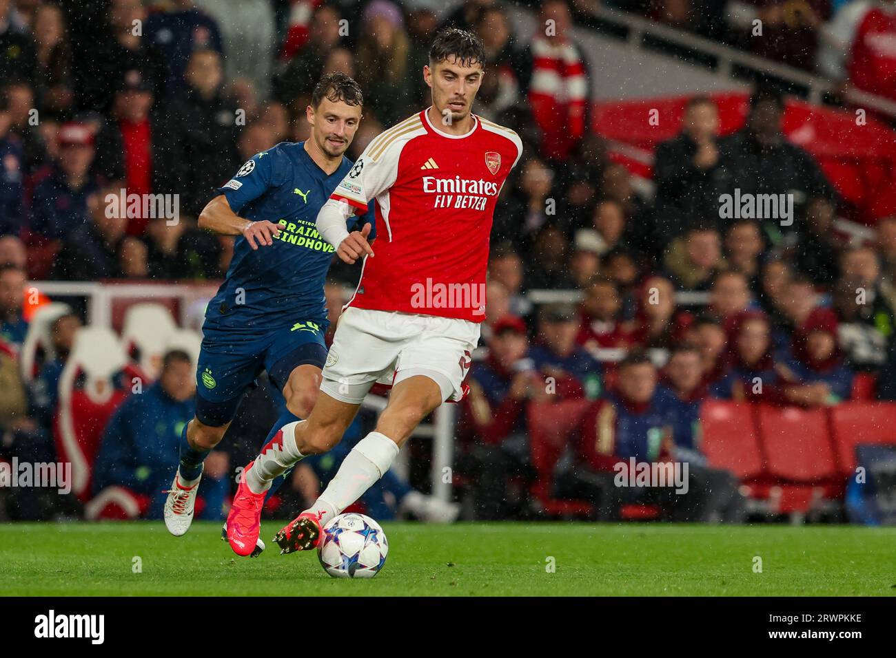 London, UK. 20th Sep, 2023. LONDON, UNITED KINGDOM - SEPTEMBER 20: Kai Havertz of Arsenal is ...