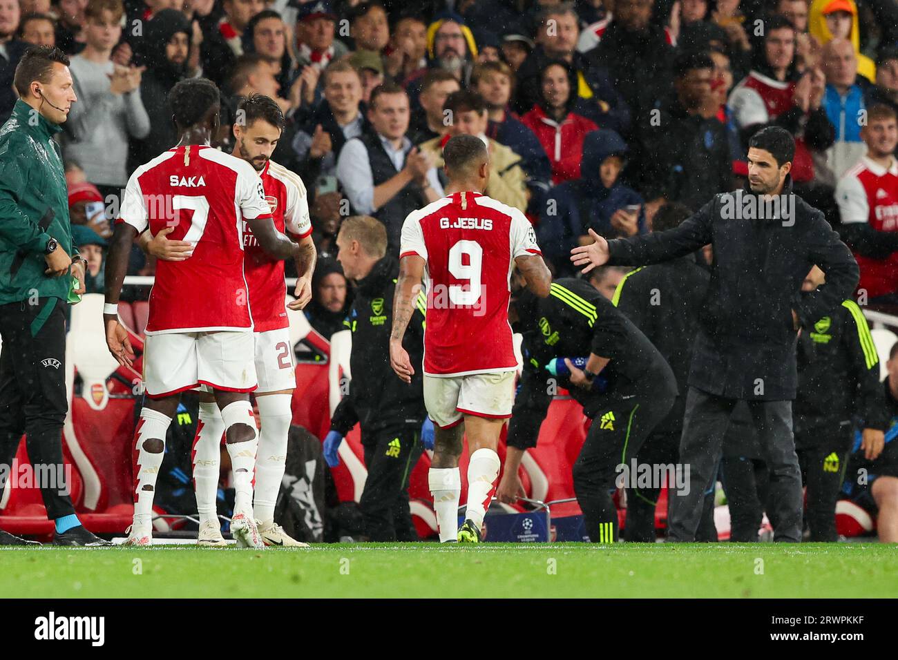 London, UK. 20th Sep, 2023. LONDON, UNITED KINGDOM - SEPTEMBER 20: Bukayo Saka of Arsenal is ...