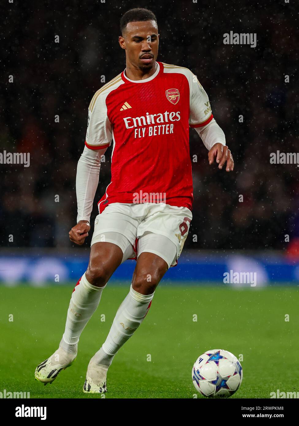 London, UK. 20th Sep, 2023. LONDON, UNITED KINGDOM - SEPTEMBER 20: Gabriel of Arsenal in action ...