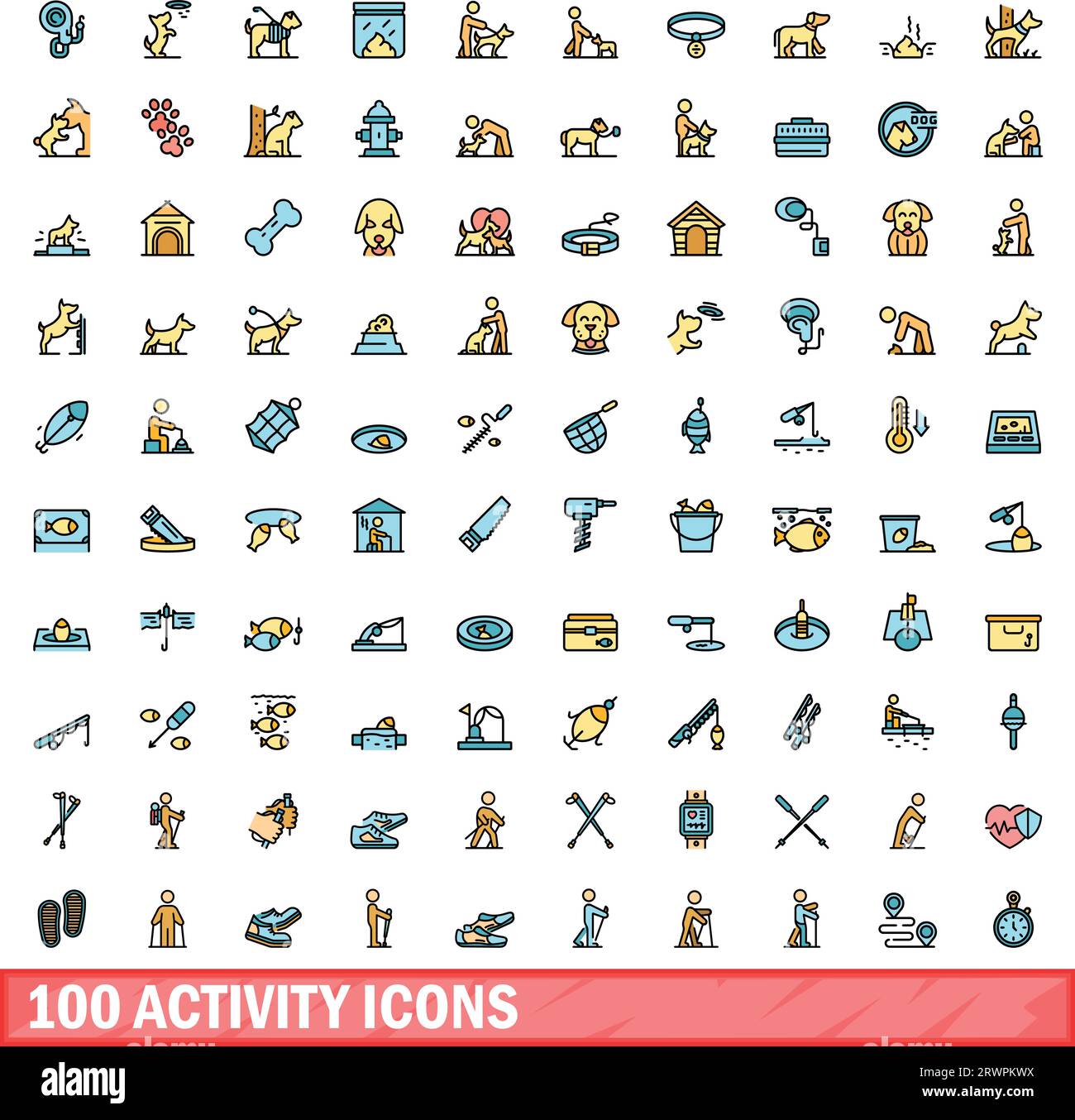 Dog walking on thin ice Stock Vector Images - Alamy