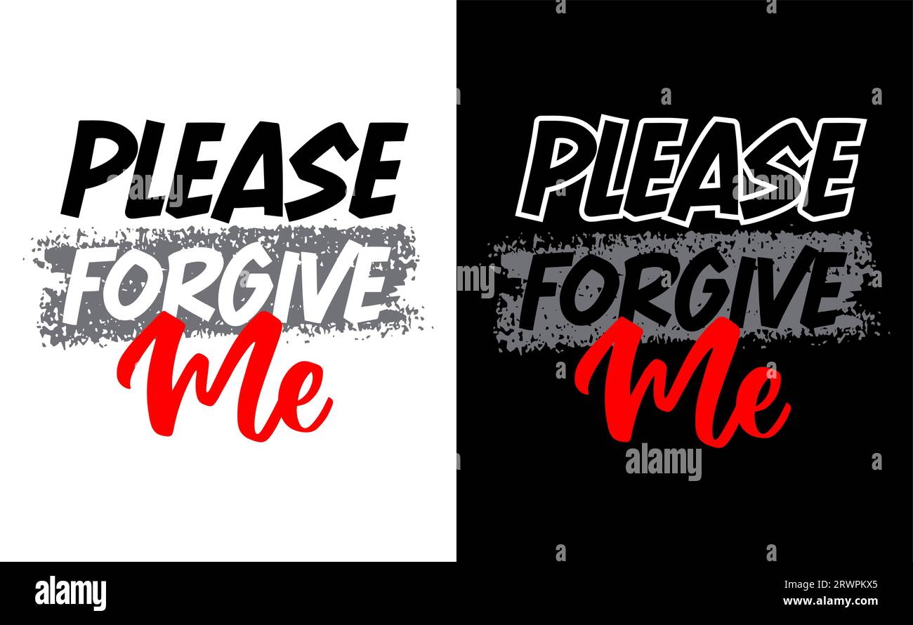 Please forgive me Stock Vector Images - Alamy
