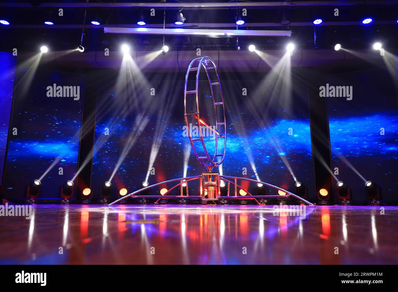 Chinese traditional acrobatic props are made of stainless steel Stock ...