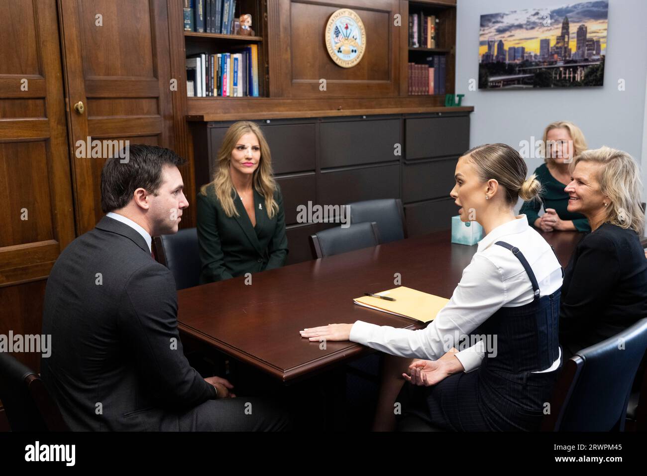IMAGE DISTRIBUTED FOR HSUS - Rep. Jeff Jackson (NC-14), Tricia Helfer ...