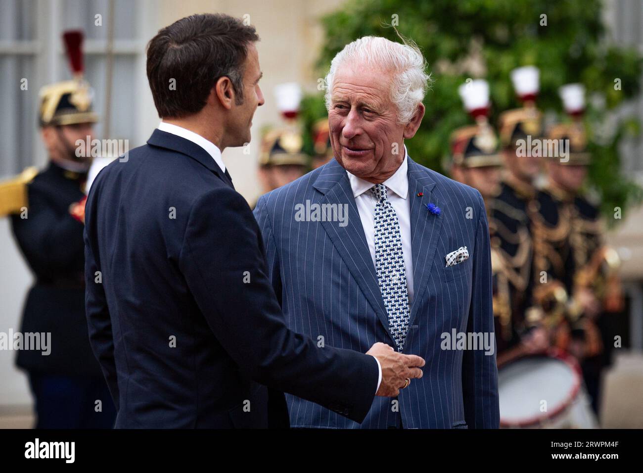 Paris, France. 20th Sep, 2023. French President Emmanuel Macron and ...
