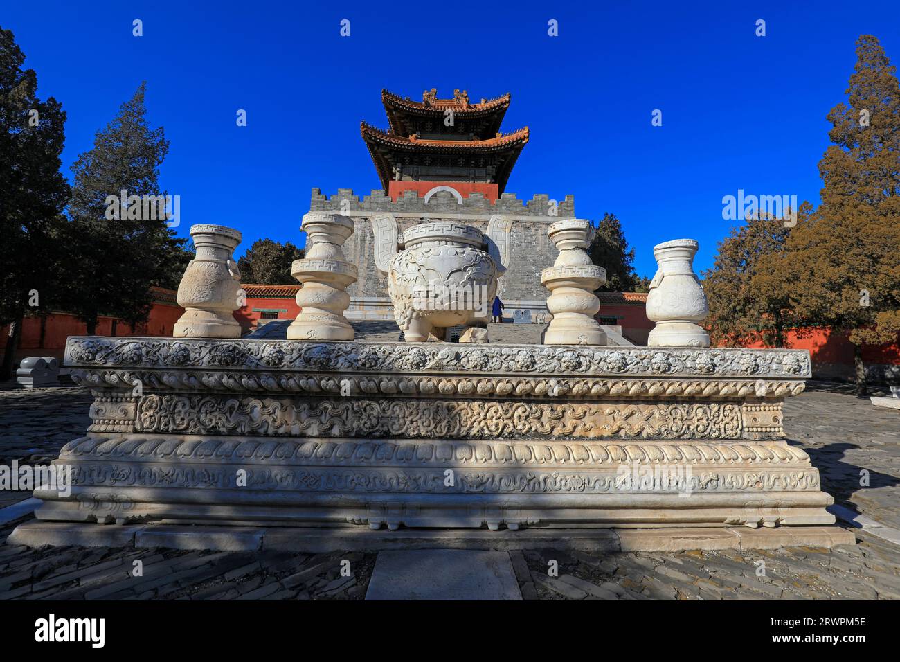 East Tomb of the Qing Dynasty, China - February 2, 2022: Architectural ...