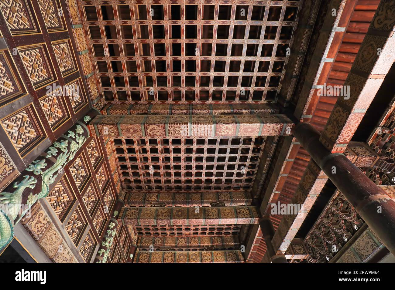 Architectural structure of empress Cixi Memorial Hall in the Qing ...