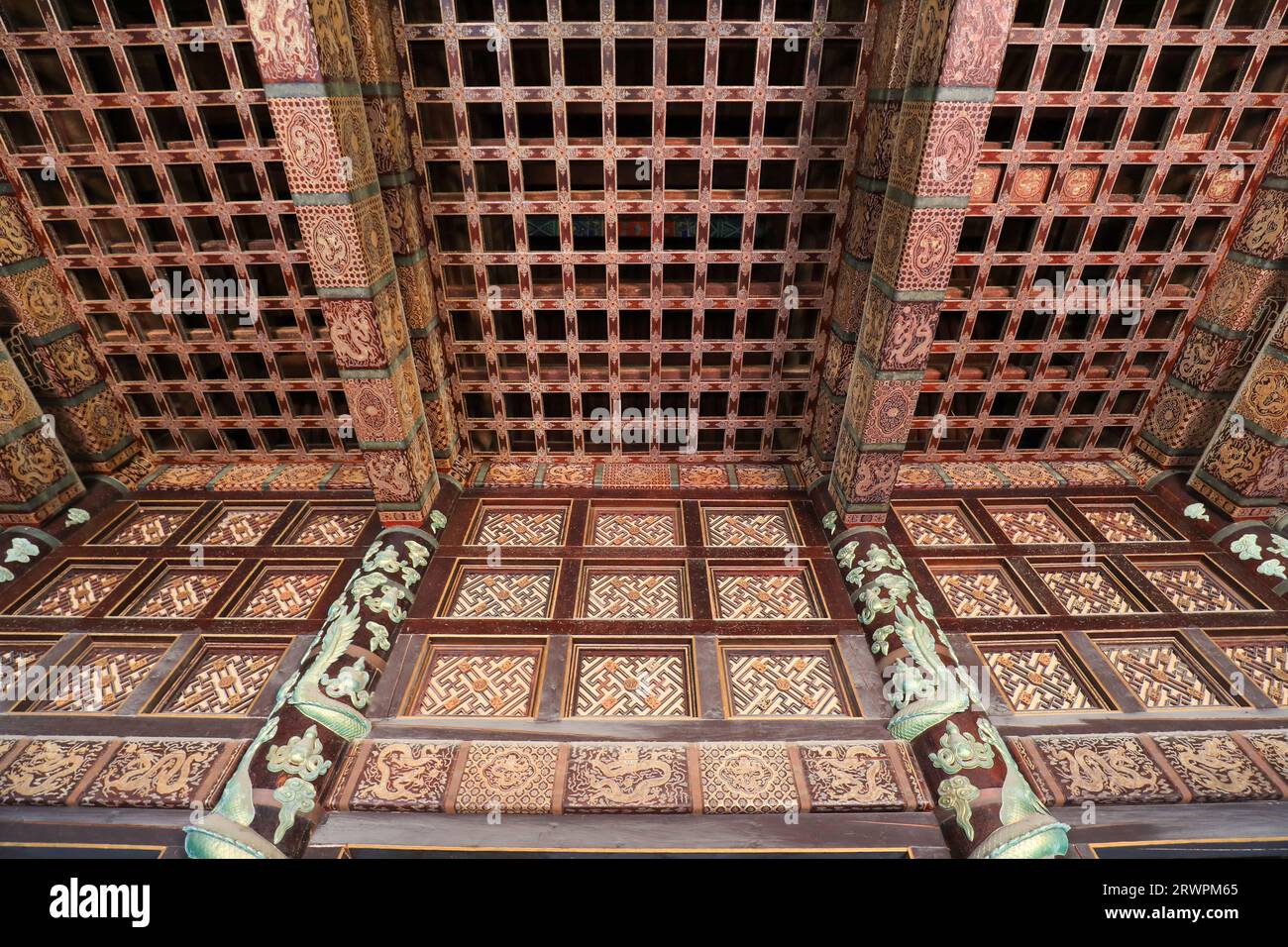 Architectural structure of empress Cixi Memorial Hall in the Qing ...