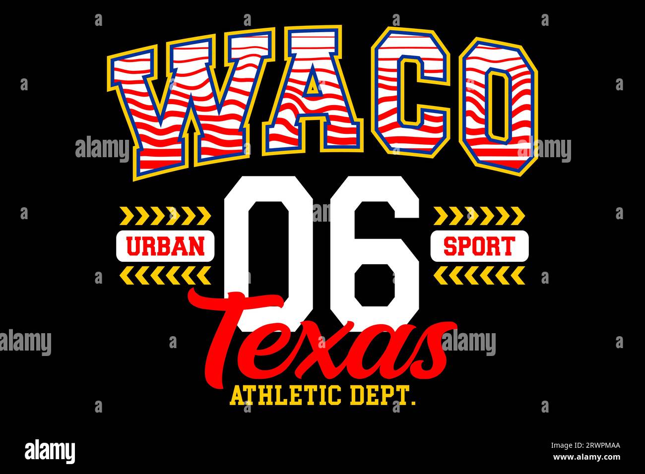 waco,texas, urban style, vintage college for t-shirt, posters, labels ...