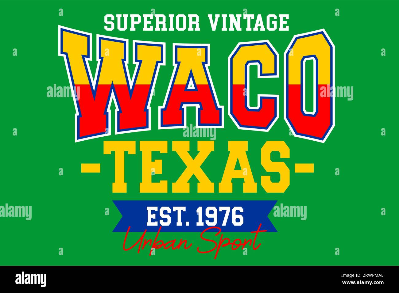 waco,texas, urban style, vintage college for t-shirt, posters, labels ...