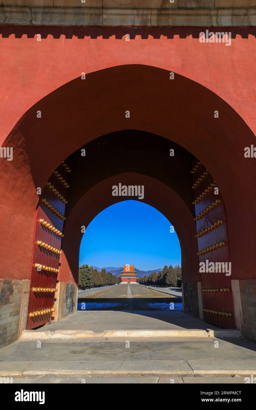 Dongling Mausoleum of the Qing Dynasty, China - February 2, 2022: the ...