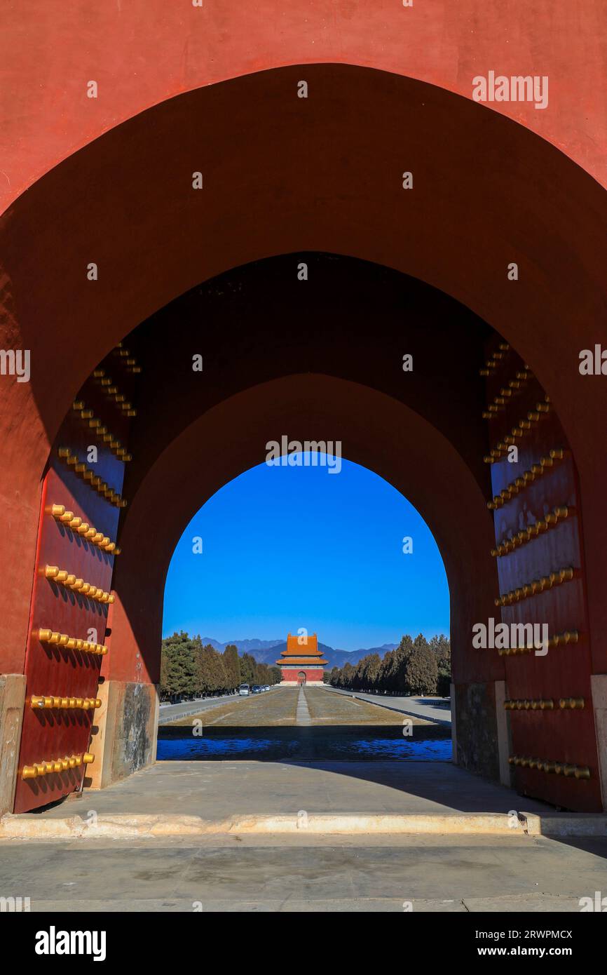 Dongling Mausoleum of the Qing Dynasty, China - February 2, 2022: the ...