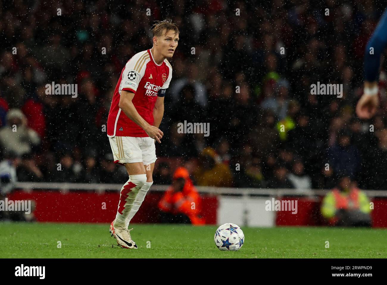 London, UK. 20th Sep, 2023. LONDON, UNITED KINGDOM - SEPTEMBER 20: Martin Odegaard of Arsenal in ...