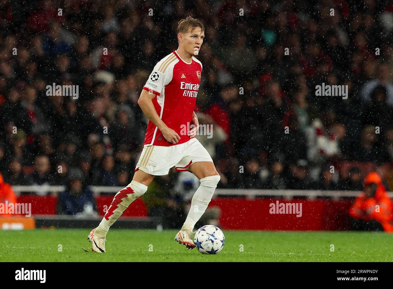 London, UK. 20th Sep, 2023. LONDON, UNITED KINGDOM - SEPTEMBER 20: Martin Odegaard of Arsenal in ...