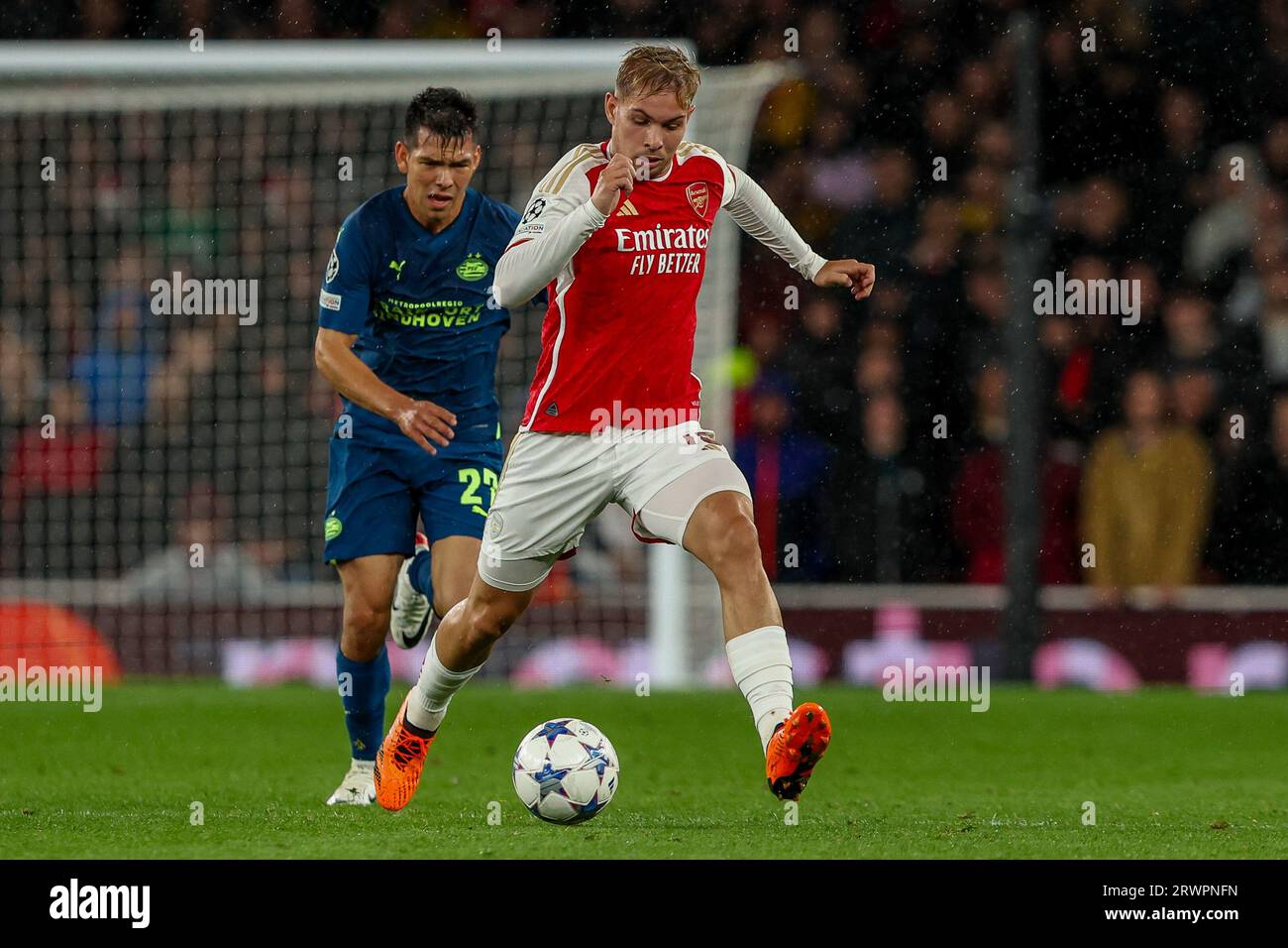 London, UK. 20th Sep, 2023. LONDON, UNITED KINGDOM - SEPTEMBER 20: Emile Smith Rowe of Arsenal ...
