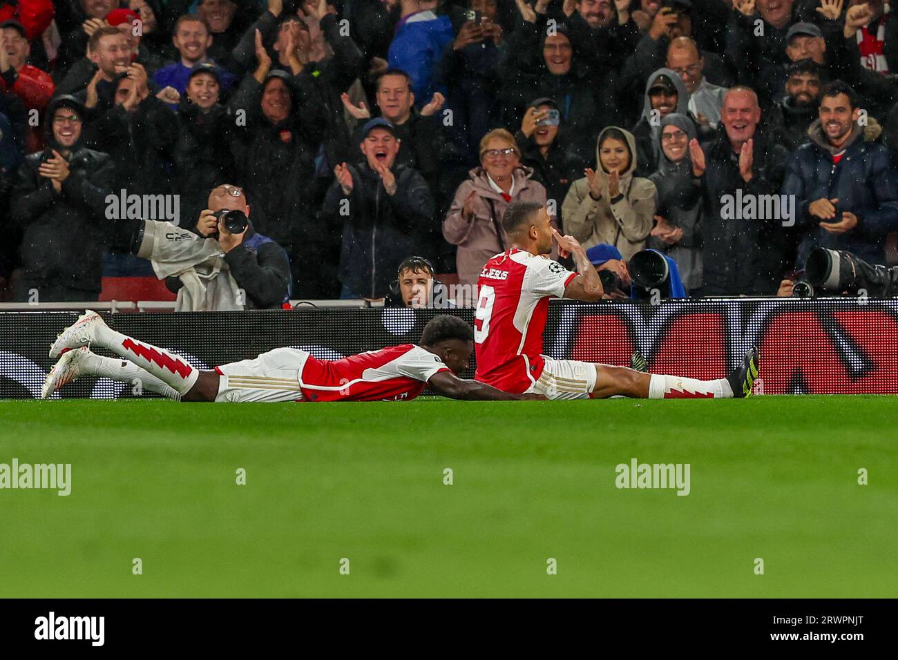 London, UK. 20th Sep, 2023. LONDON, UNITED KINGDOM - SEPTEMBER 20: Gabriel Jesus of Arsenal ...