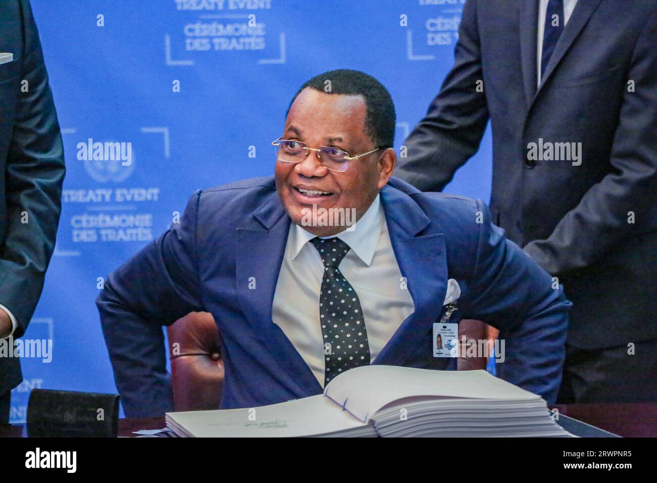 New York, New York, USA. 20th Sep, 2023. Republic of Congo's Minister ...