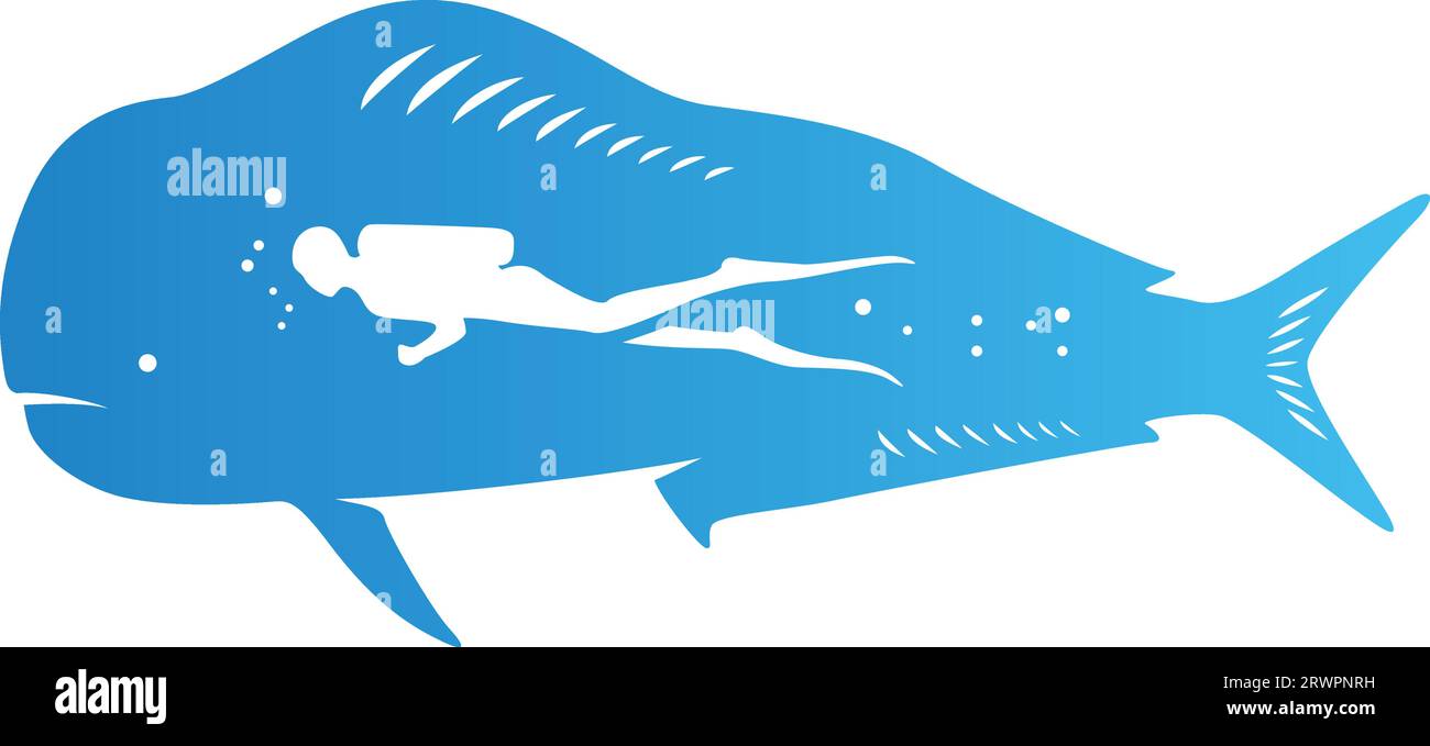 Mahi mahi fish silhouette hi-res stock photography and images - Alamy