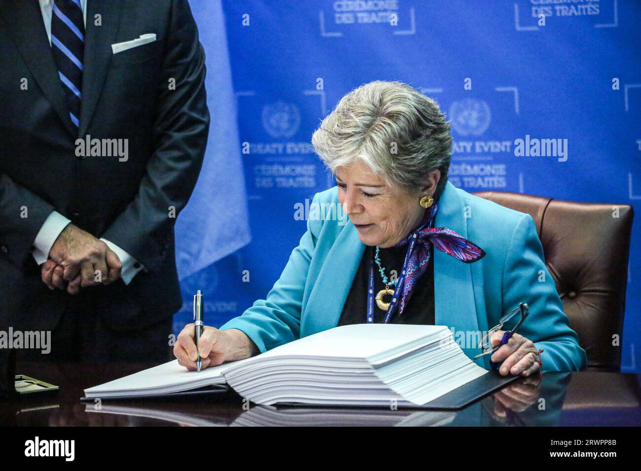 New York, New York, USA. 20th Sep, 2023. ALICIA ISABEL ADRIANA BARCENA ...