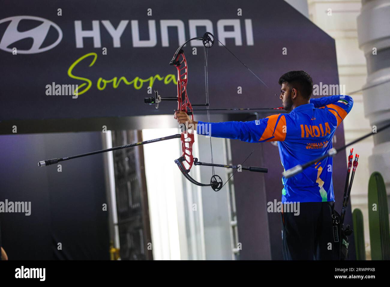 HERMOSILLO, MEXICO - SEPTEMBER 9: Prathamesh Jawkar of India competes ...