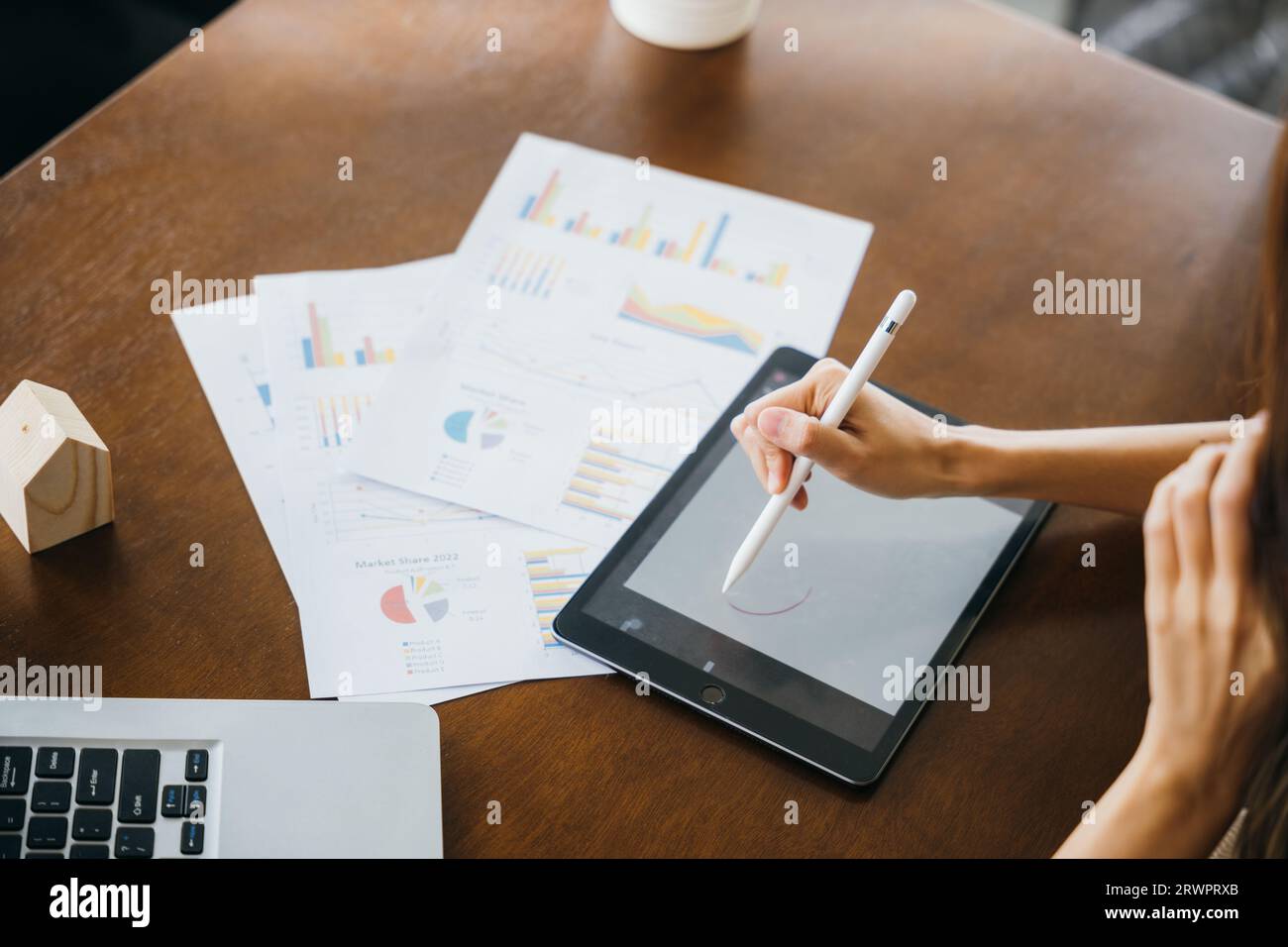 Asian Student female learning online course Stock Photo - Alamy