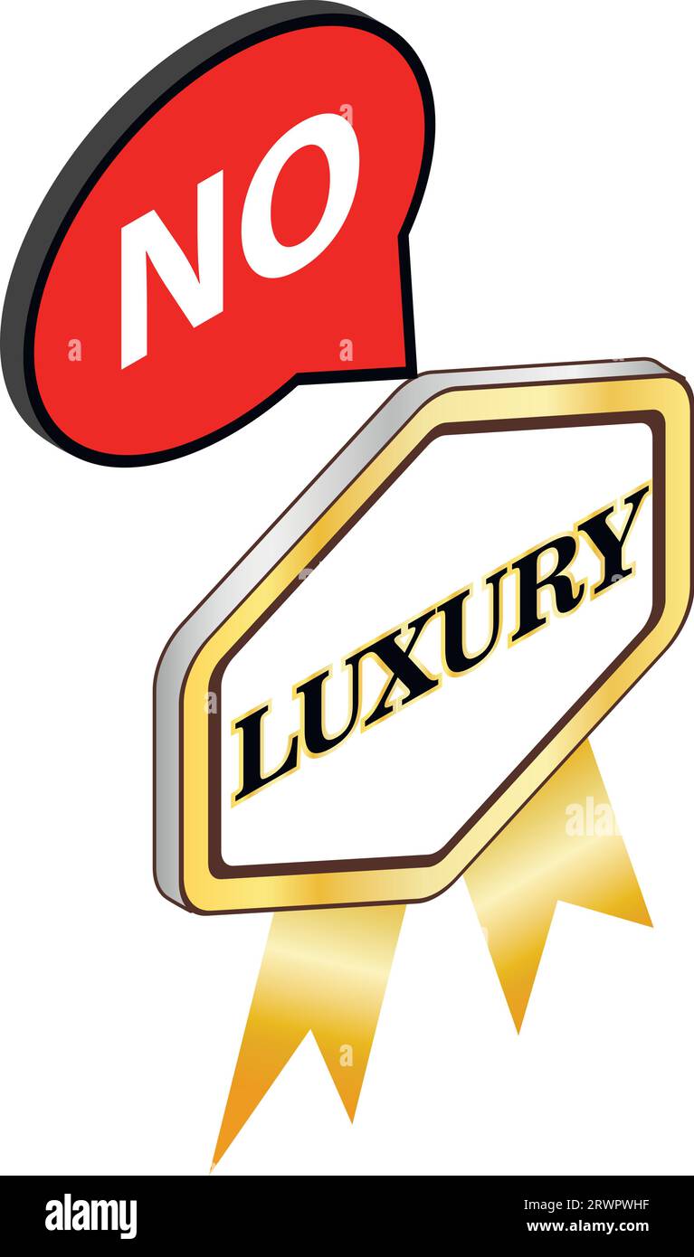 Luxury quality icon isometric vector. Lux quality sign and red speech ...