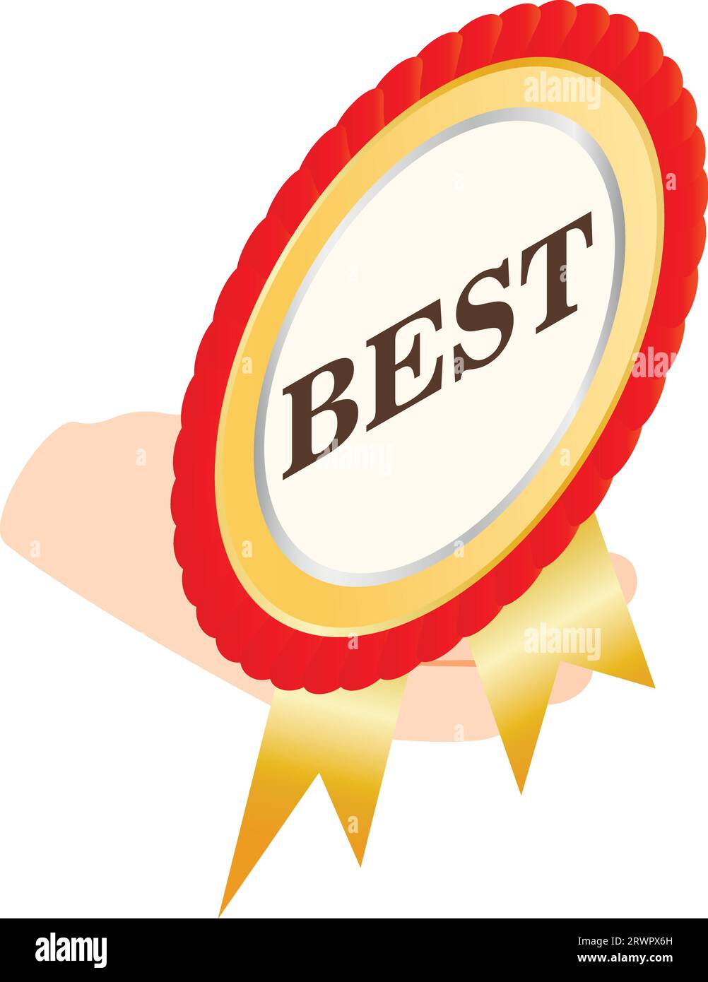 Best symbol icon isometric vector. Golden best quality sign in human ...