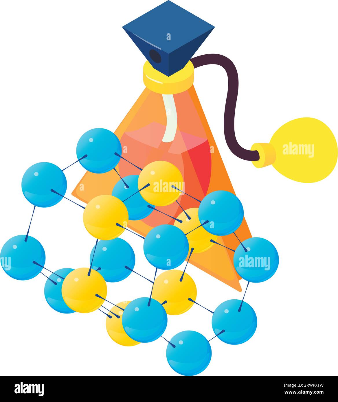 Fashion perfume icon isometric vector. Bottle of new perfume and ...