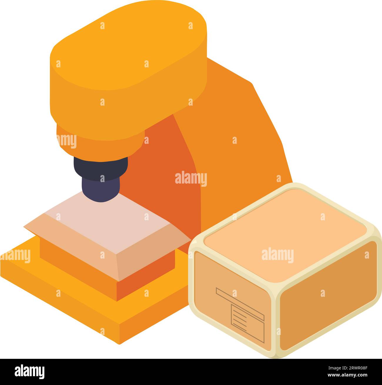 Metallurgical equipment icon isometric vector. Modern automatic forge ...