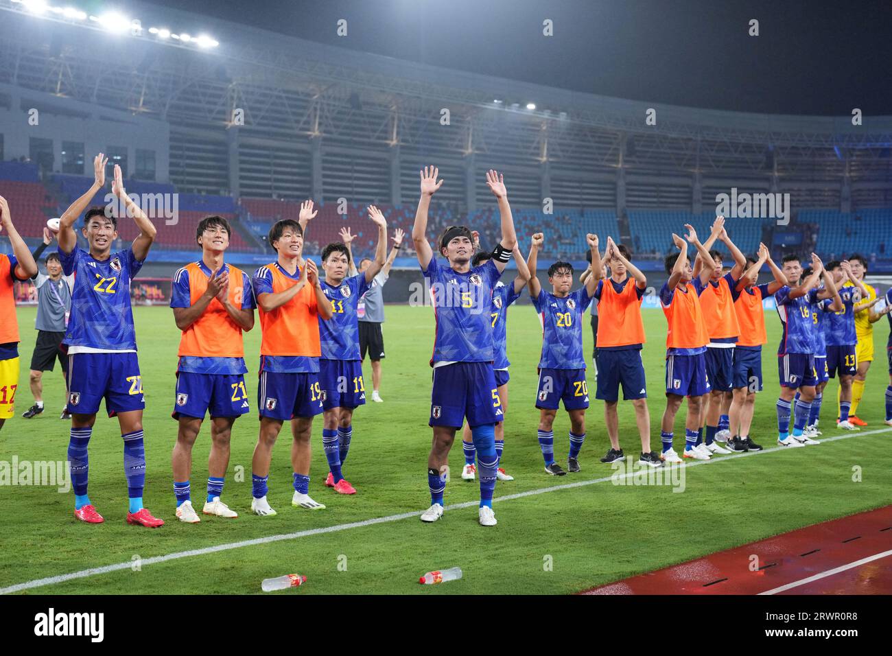 Hangzhou, China. 20th Sep, 2023. Japan team group (JPN) Football/Soccer ...