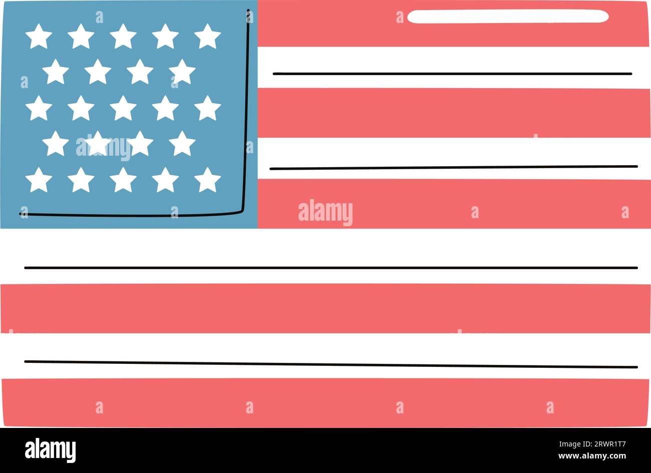usa flag design vector isolated Stock Vector Image & Art - Alamy