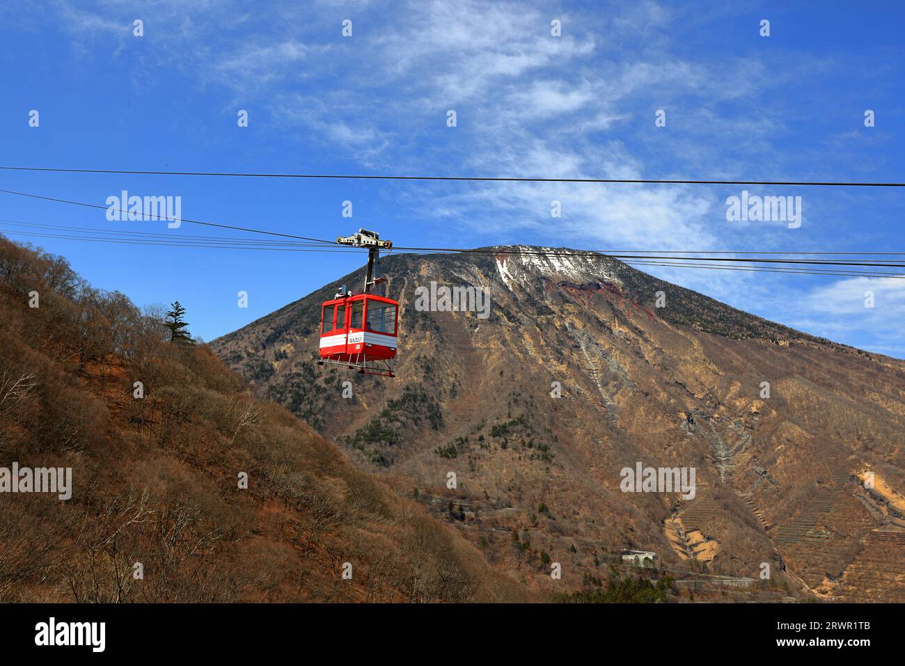 Akechidaira Ropeway at Chuzenji lake area in Nikko, Japan Stock Photo ...