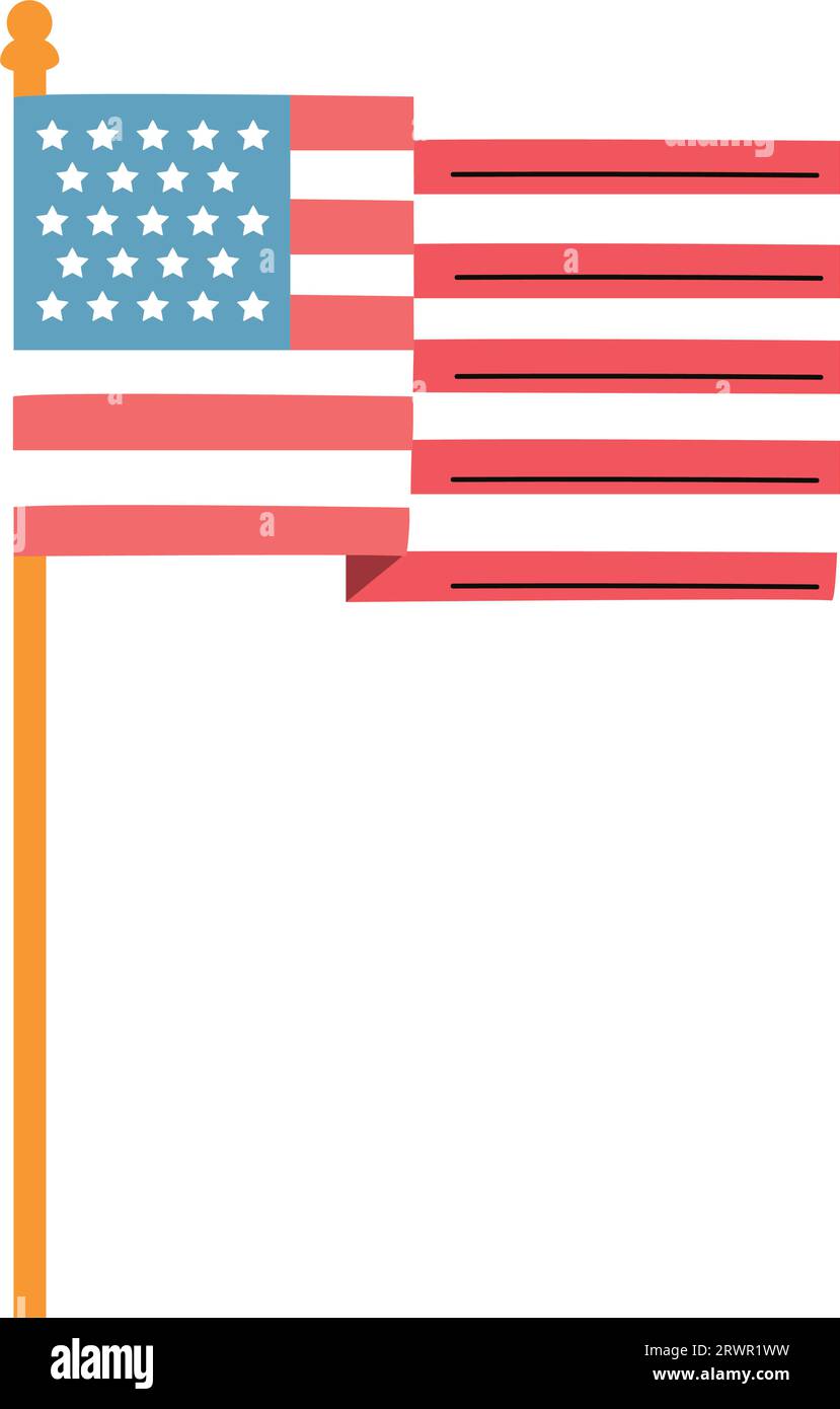usa flag illustration vector isolated Stock Vector Image & Art - Alamy