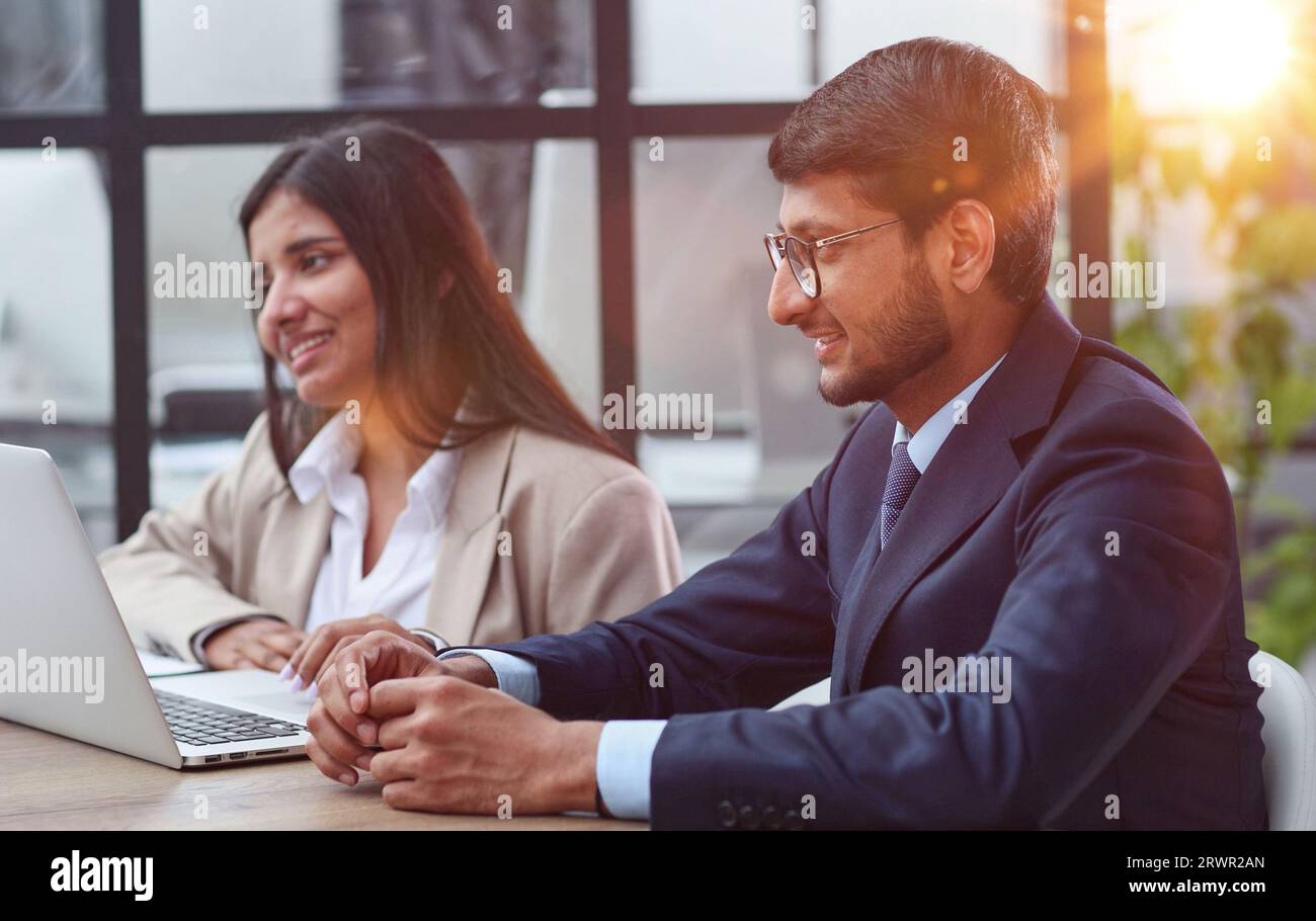 HR department during an interview in the office Stock Photo - Alamy