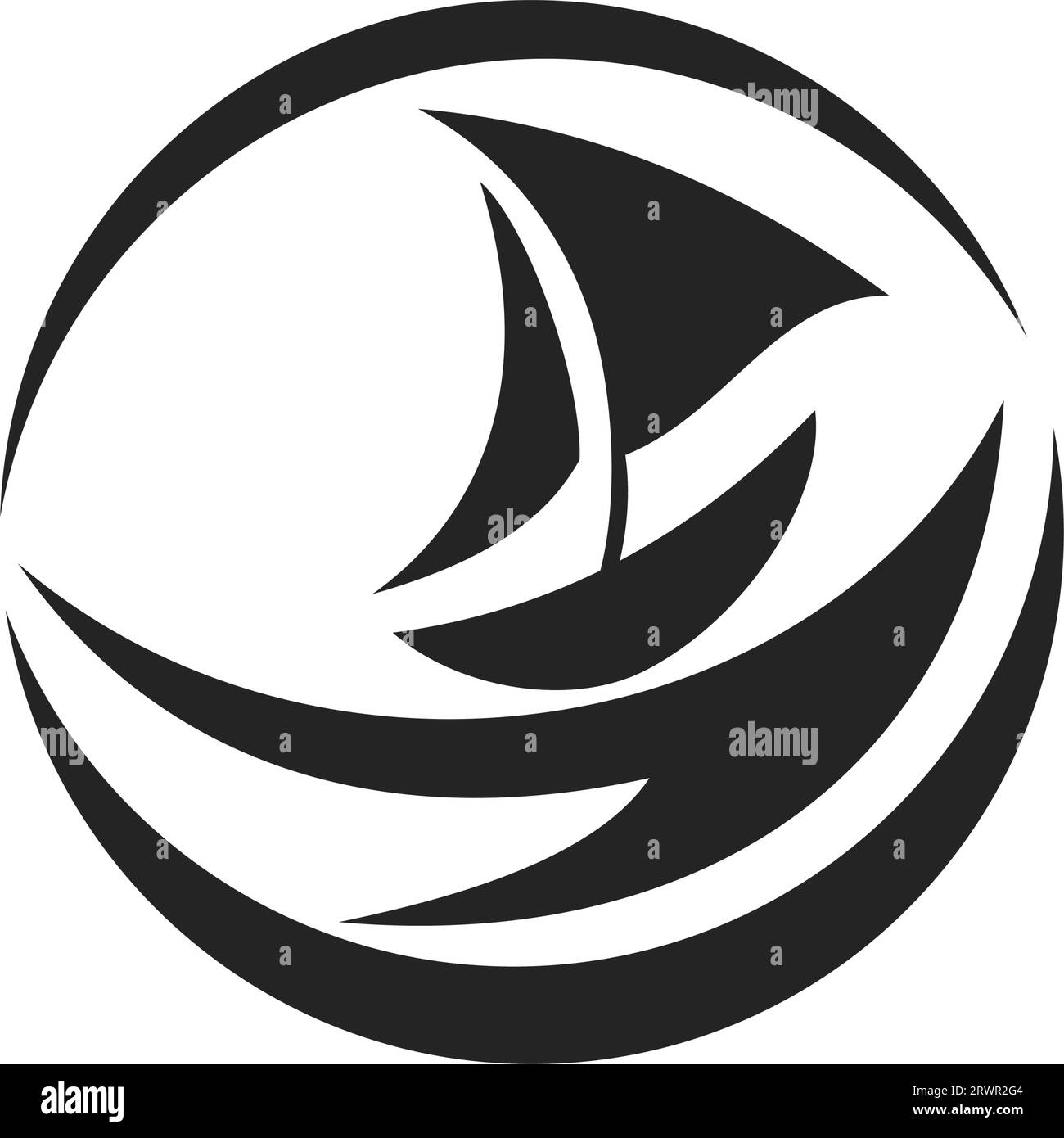 sailing logo template Isolated. Brand Identity. Icon Abstract Vector ...