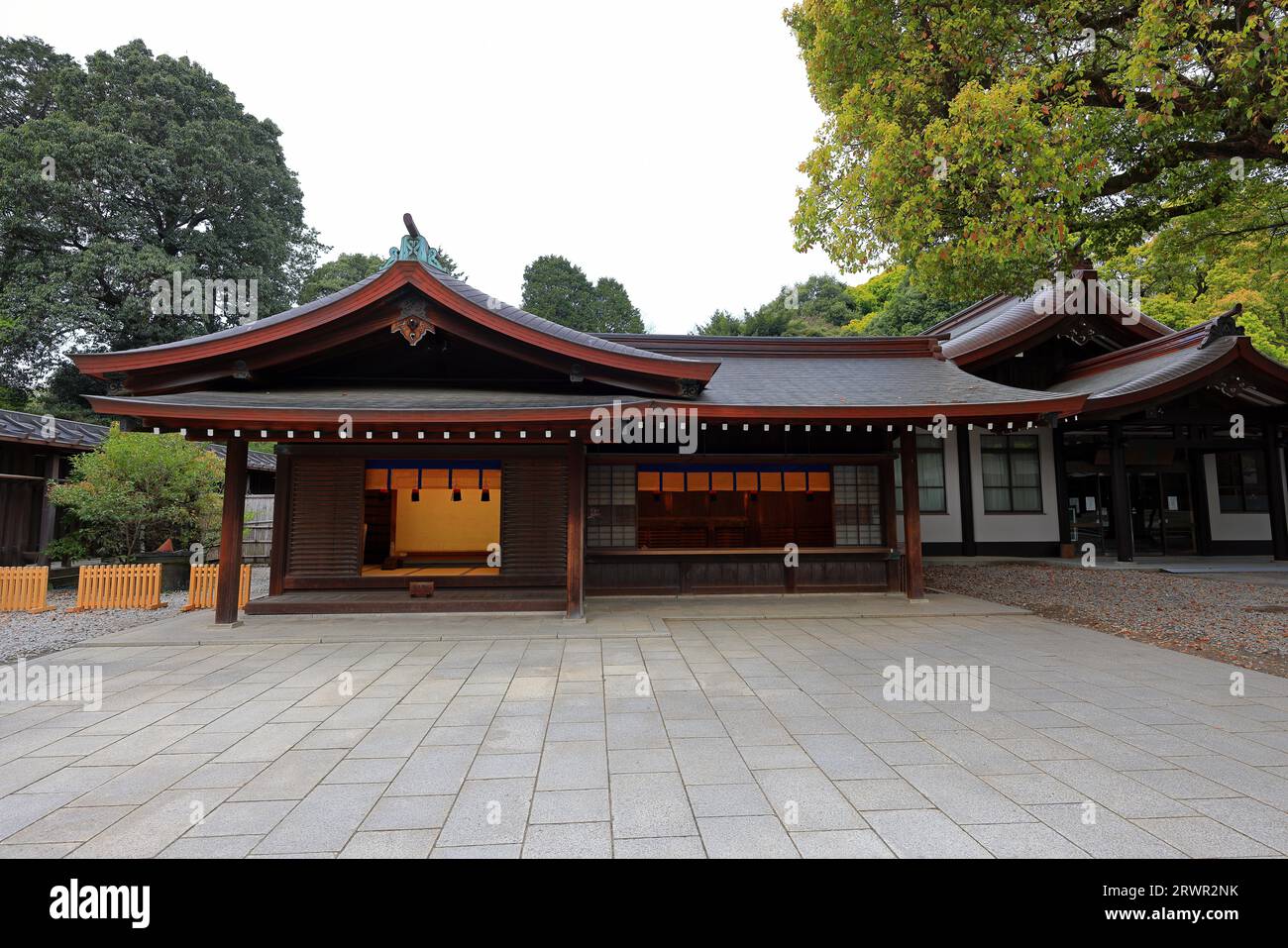 Meiji Jingu (Shinto shrine surrounded by forest) in Shibuya City, Tokyo ...