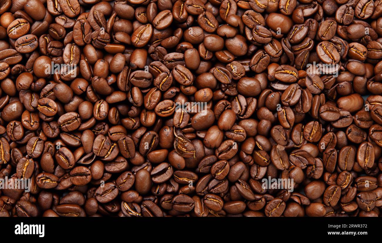 Roasted Coffee bean texture background Stock Photo - Alamy