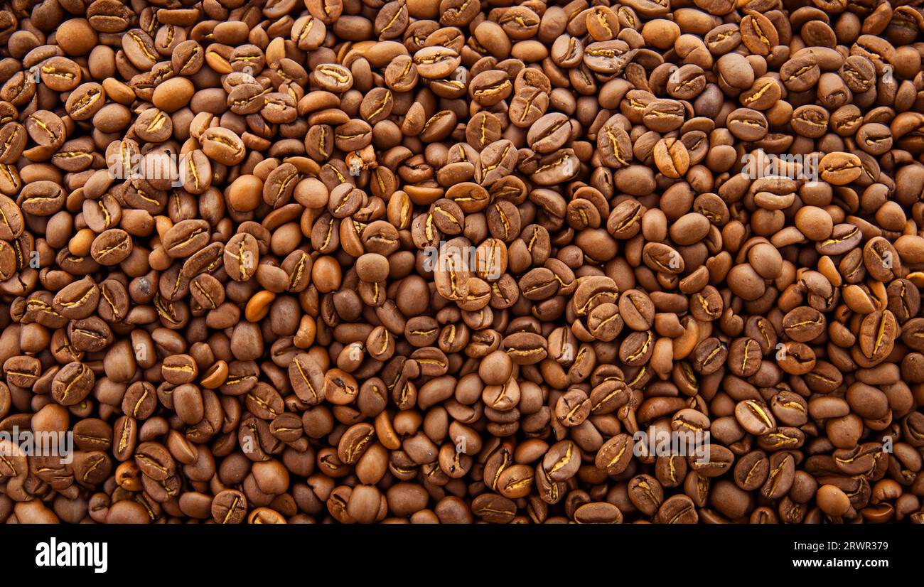 Roasted Coffee bean texture background Stock Photo - Alamy
