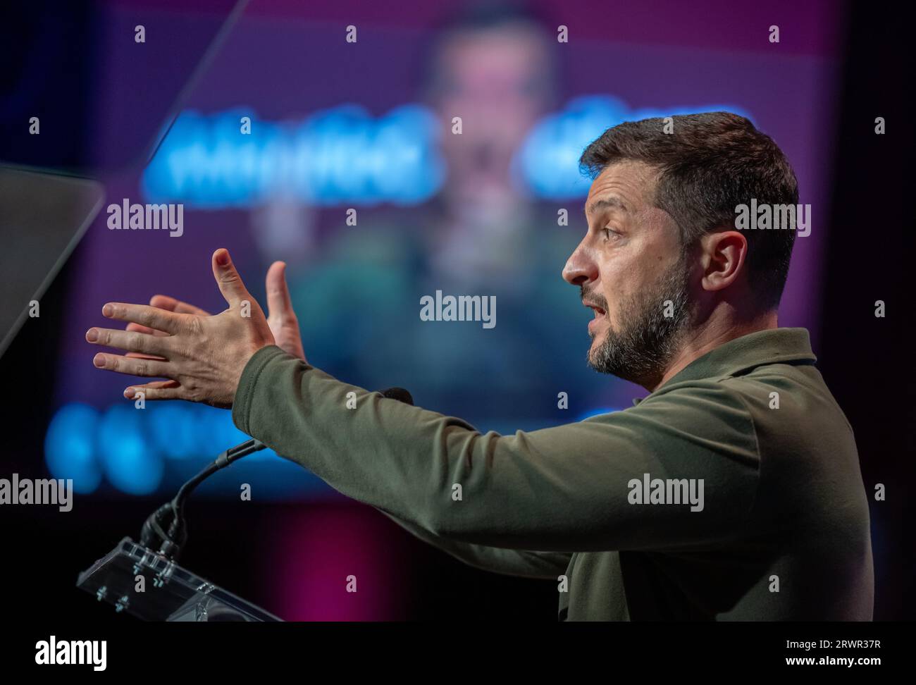 New York, USA. 20th Sep, 2023. Volodymyr Selenskyi, President of ...