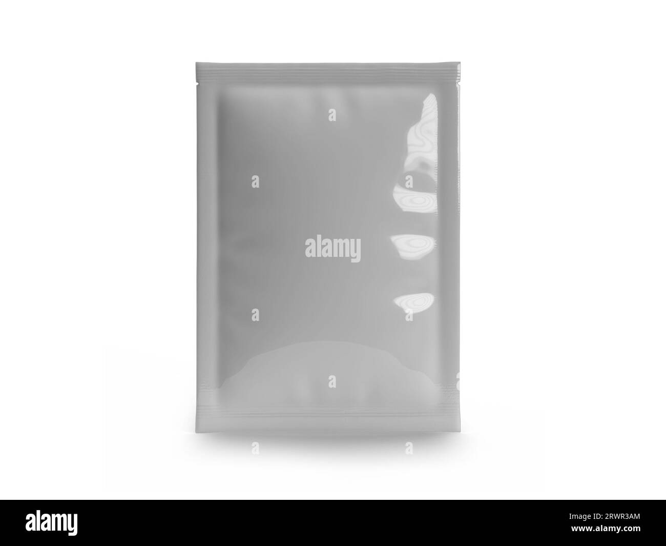 Realistic Sachet Packaging 3D illustration Mockup Scene on Isolated ...